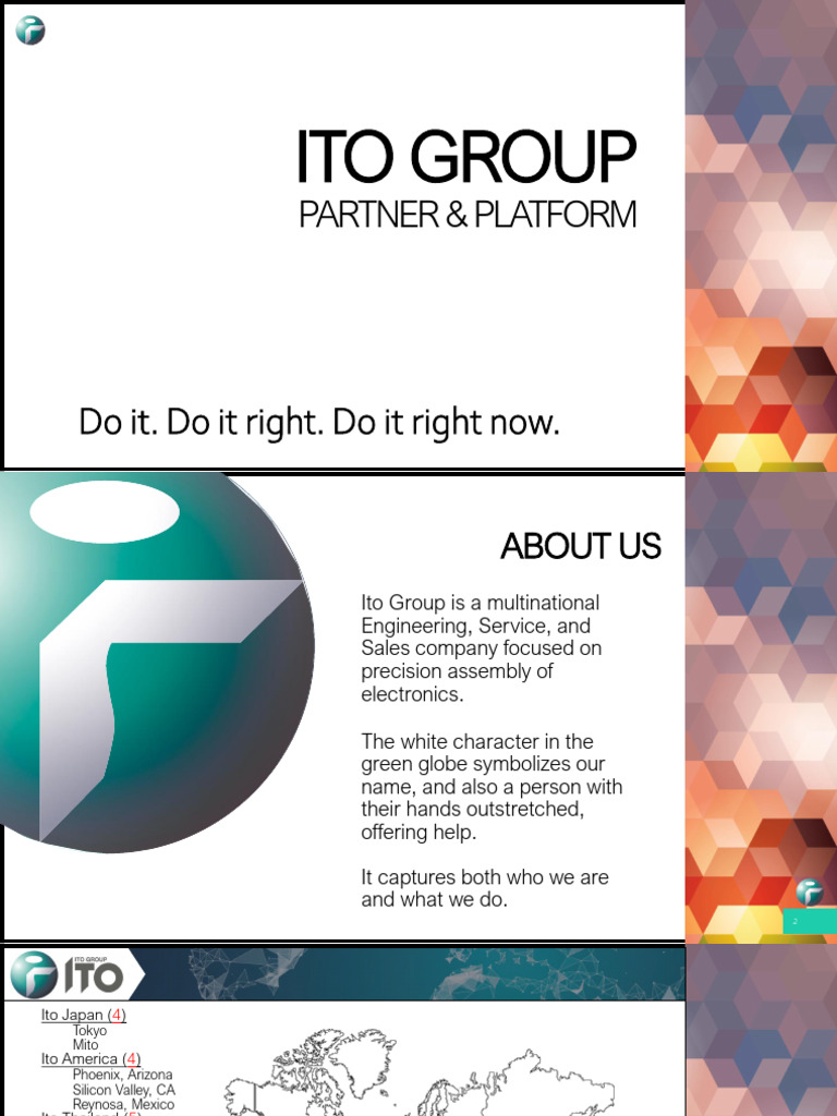 Ito Group: Precision Electronics Assembly | PDF | Secondary Sector Of ...