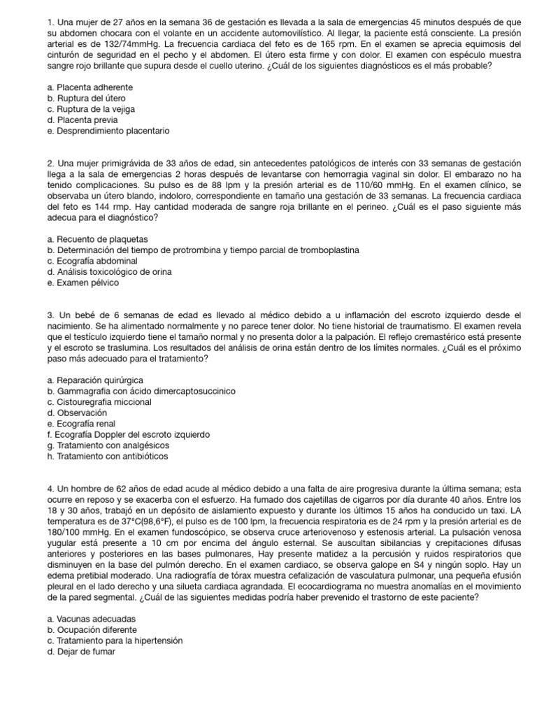 Simulacro 7 | PDF | El embarazo | Especialidades Medicas