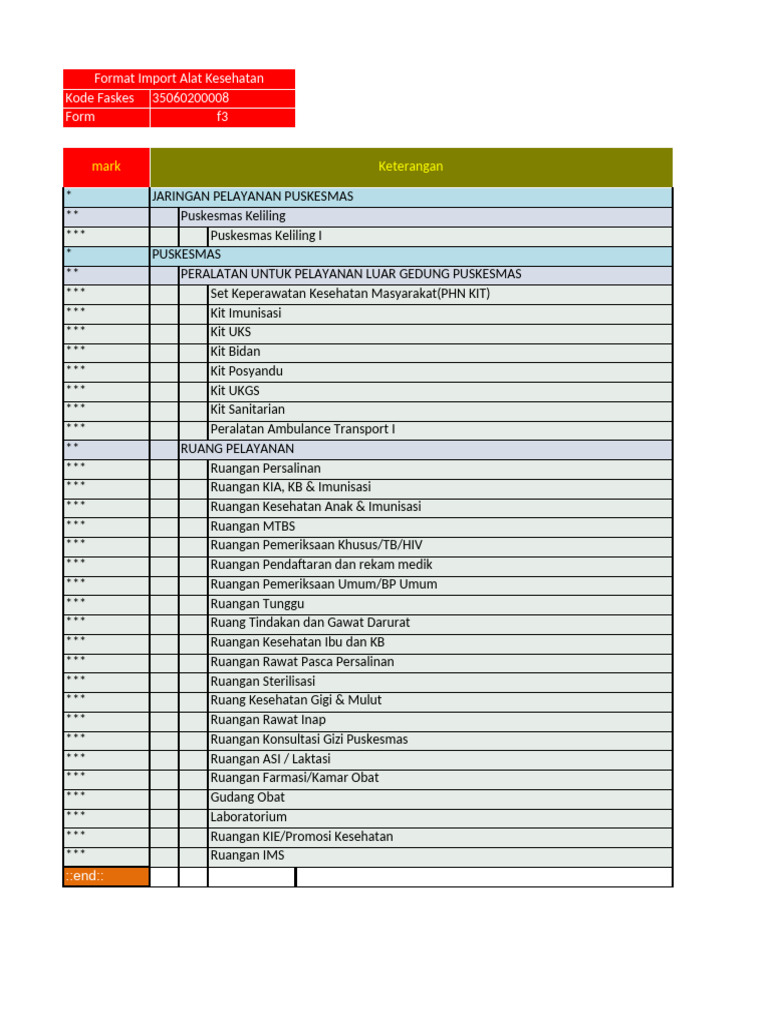 Format Import Alkes | PDF