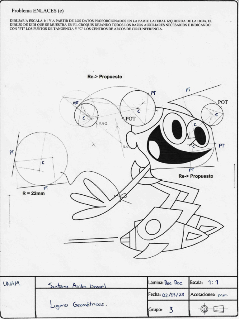 Lugares Geométricos - Santana Aviles Ismael | PDF