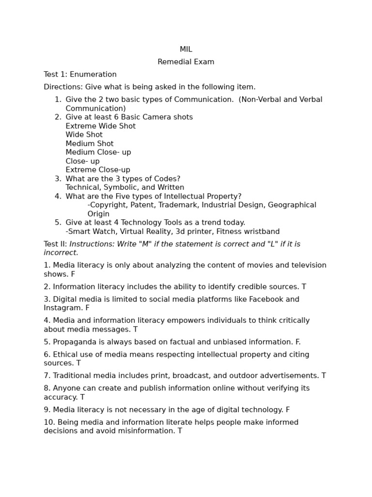 Remedial exam | PDF | Social Media | Popular Culture & Media Studies