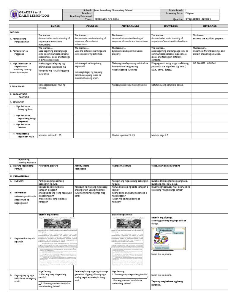 DLL - Fil 1 - Q3 - W2 Feb. 5 9 2024 | PDF