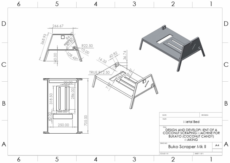Buko Scraper MK II: Metal Bed Design and Development of A Coconut ...