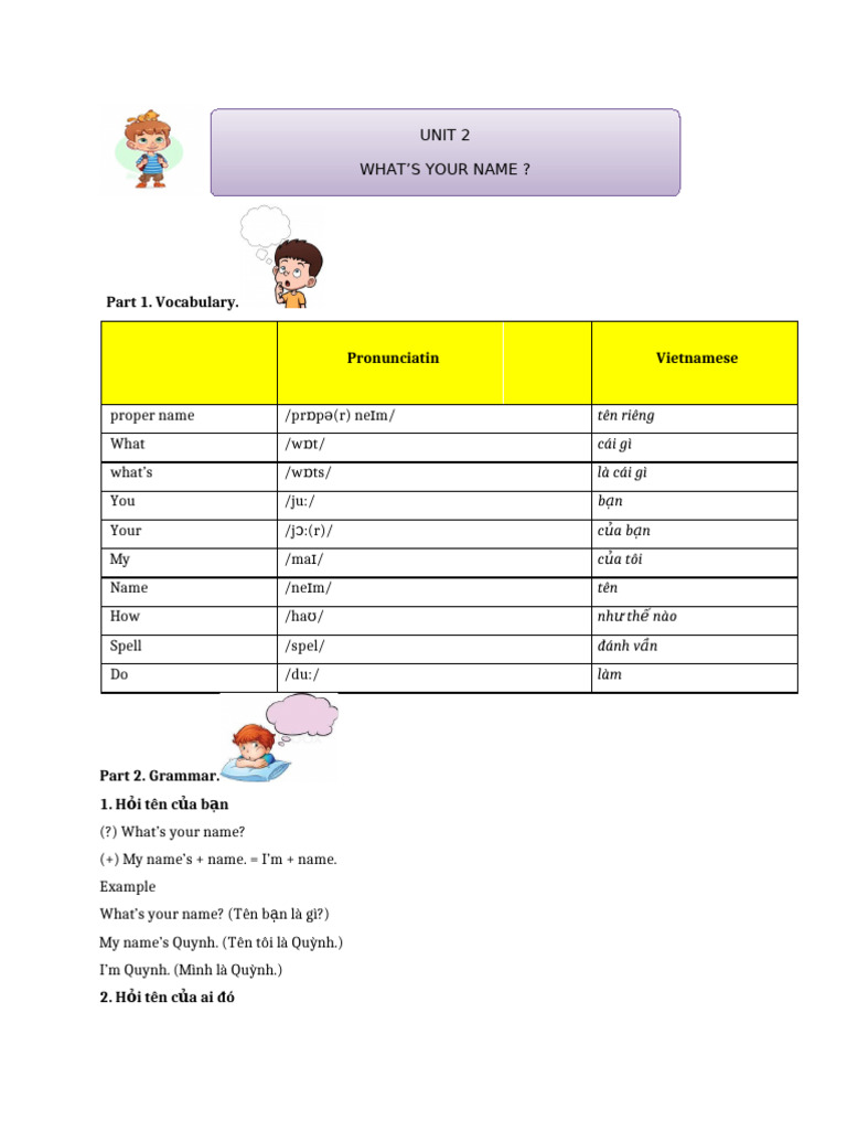 Chuyên sâu Tiếng anh 3 Cv 2345 UNIT 2 | PDF | Vietnam