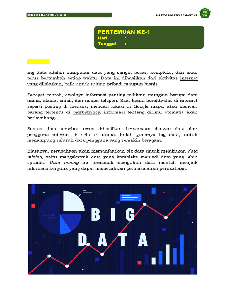 Materi 1 Literasi Big Data | PDF