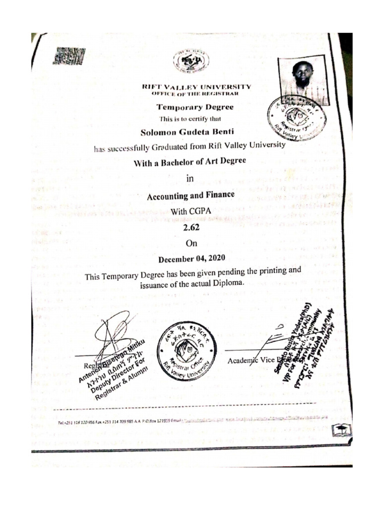 CV Solomon Gudeta | PDF