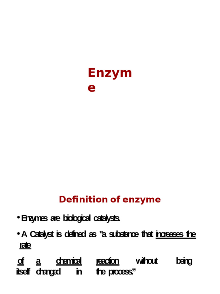 Bioche 1 - PPT Vasuk Devi | PDF | Enzyme | Active Site