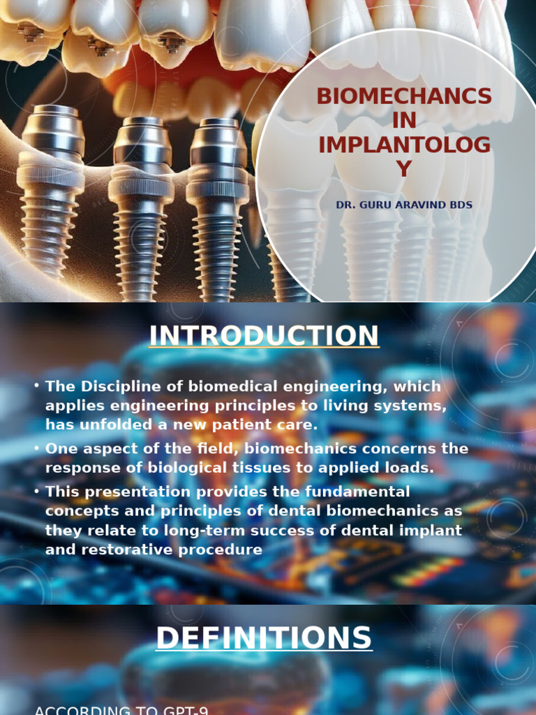 Dental Biomechanics in Implantology | PDF | Stress (Mechanics) | Dental ...