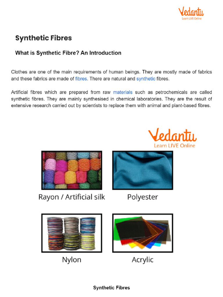 Synthetic Fibres | PDF