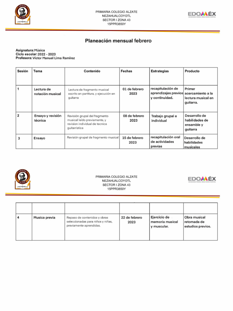 6° Febrero | PDF