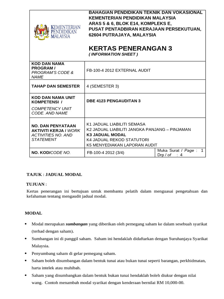 Nota Kuliah 3 | PDF
