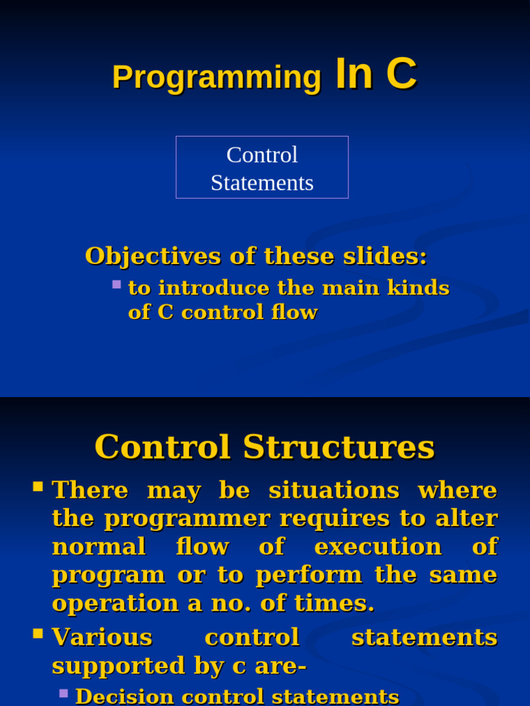 Control Statements 2 | PDF | Control Flow | Computer Science