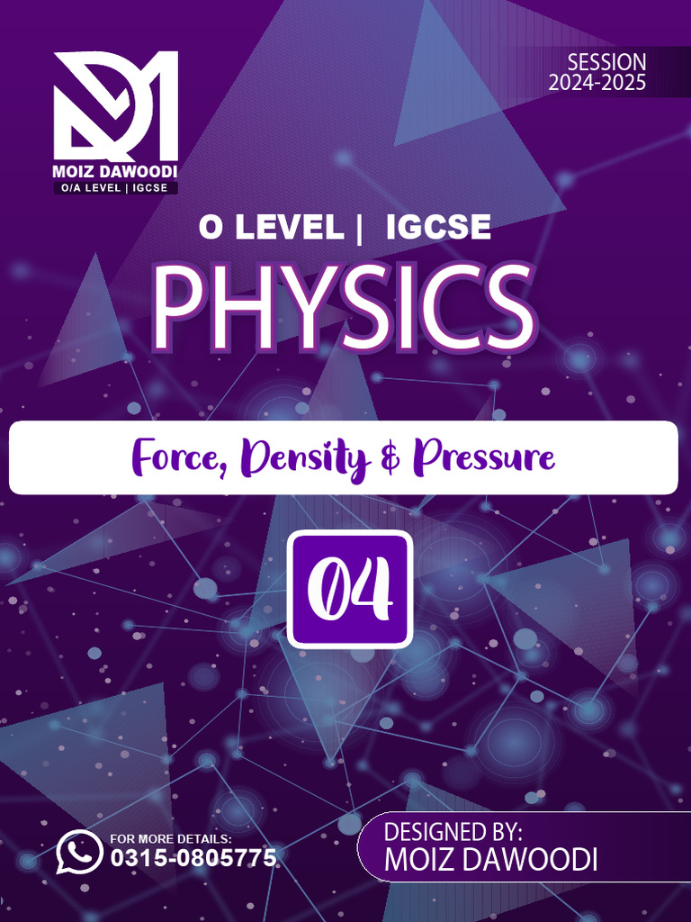 Moiz Dawoodi's Physics Curriculum 2024-25 | PDF