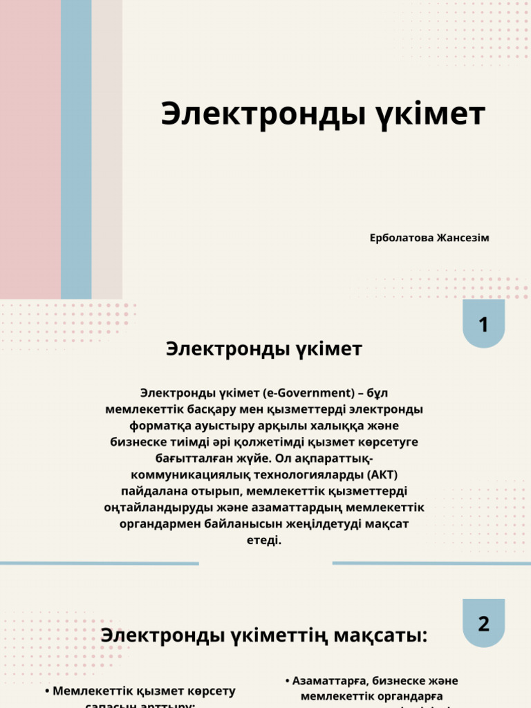 Электронды үкімет | PDF