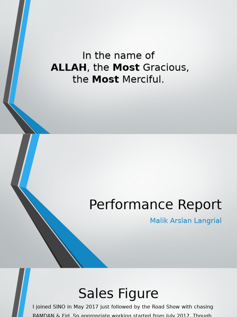 Performance Report | PDF | Transport | Motor Vehicle