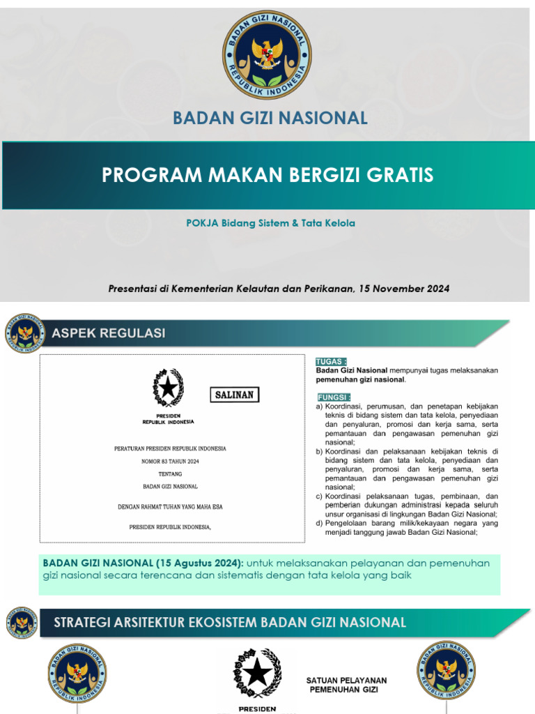 Badan Gizi Nasional 2024 | PDF