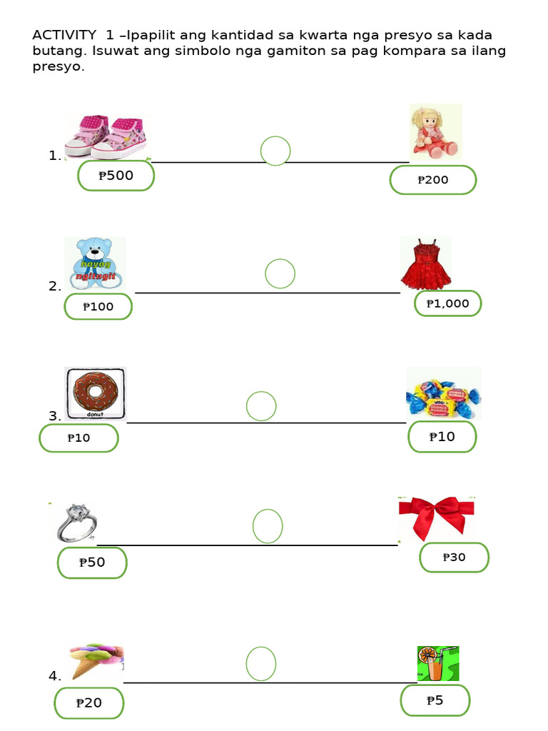 Cot Math Money Ims | PDF