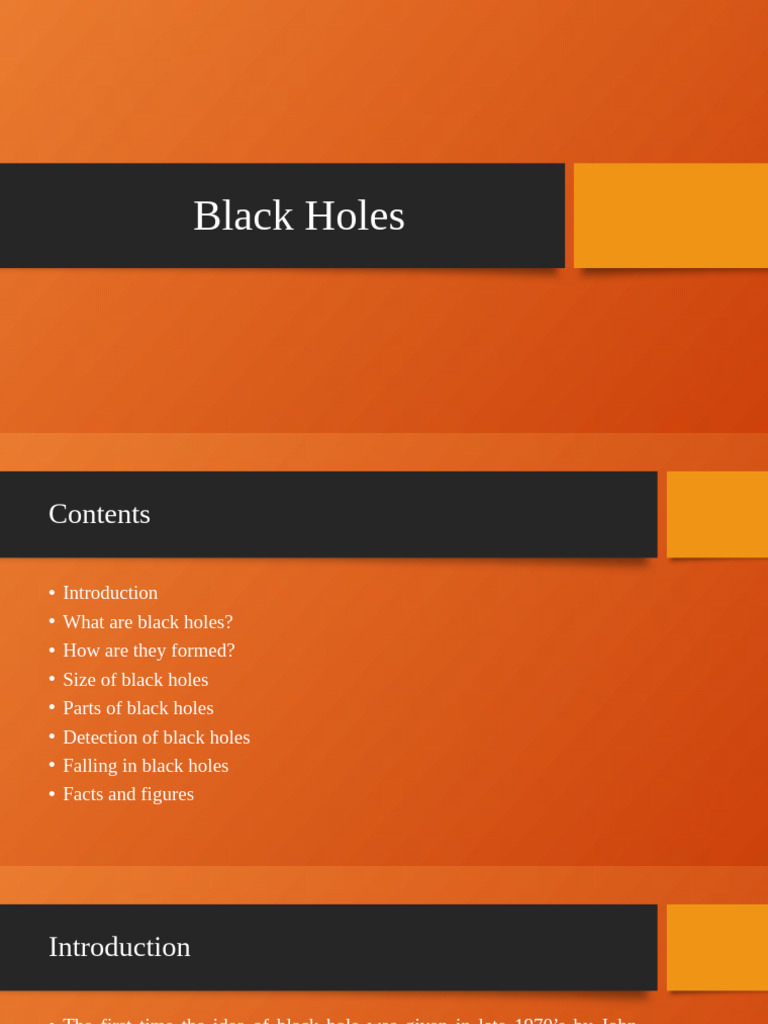 30 Slides Black Hole | PDF | Black Hole | Stars