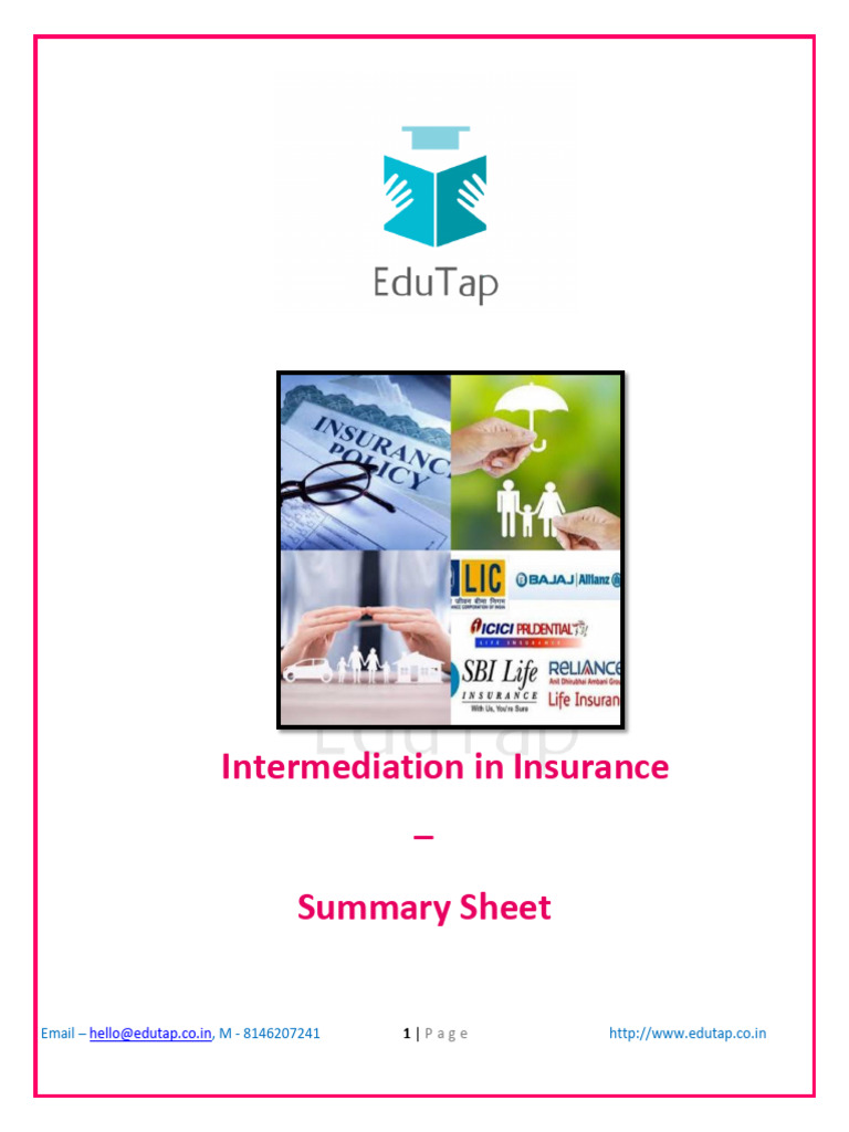 Summary Sheet 40 Lyst1722407970440 | PDF | Insurance | Insurance Broker