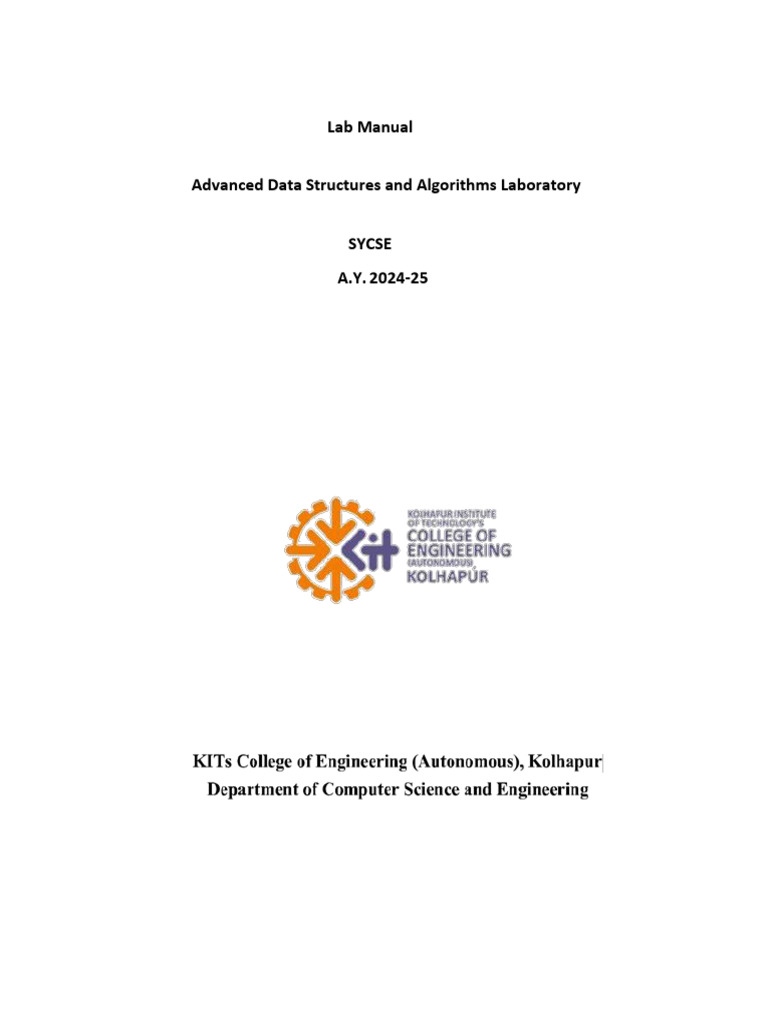 ADSA LAB MANUAL | PDF | Graph Theory | Computational Problems