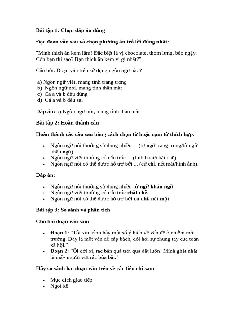 Bài tập TVTH | PDF