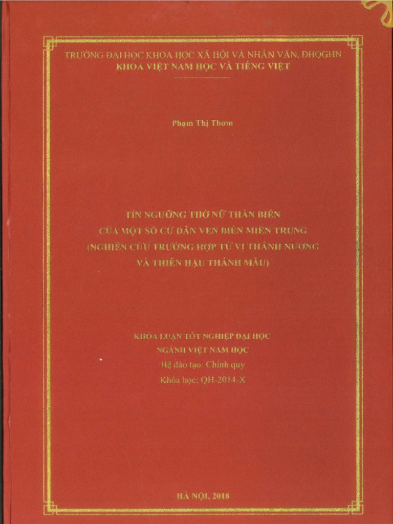 72 TinNguongThoNuThan PhamThiThom 2018 QH 2014 | PDF