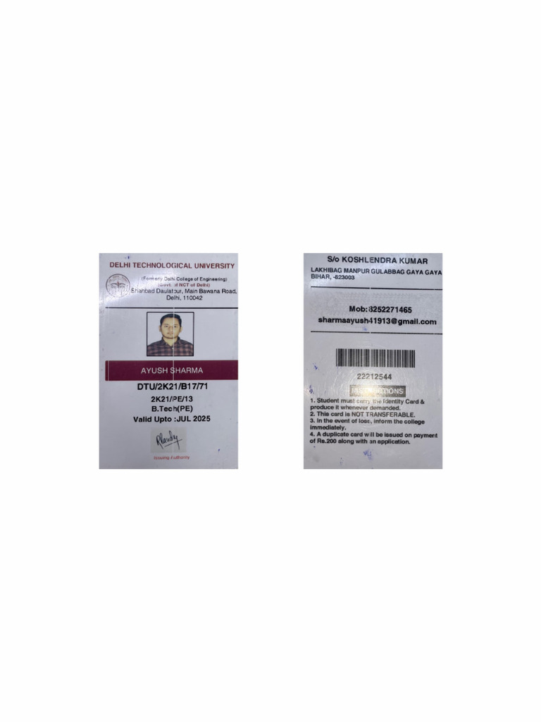 Ayush Id Card | PDF