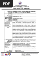 Accomplishment Report in Reading Intervention | PDF | Career & Growth