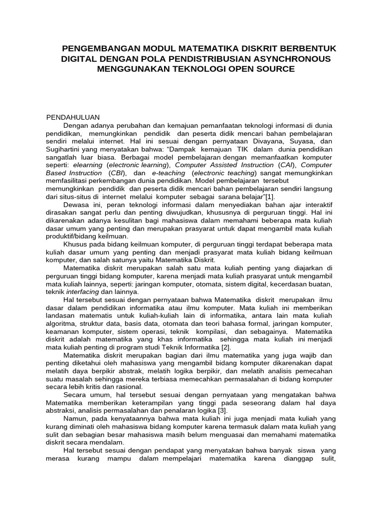 E-Modul Matematika Diskrit Digital | PDF