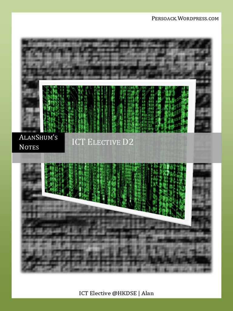 ICT Elective D2 | PDF | Computer Program | Programming