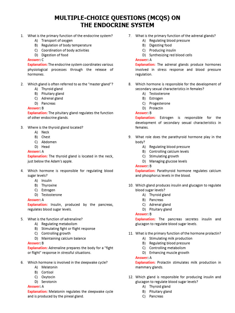 ENDOCRINE SYSTEM SYSTEM COMPLETE SET | PDF | Hyperthyroidism | Hypothyroidism