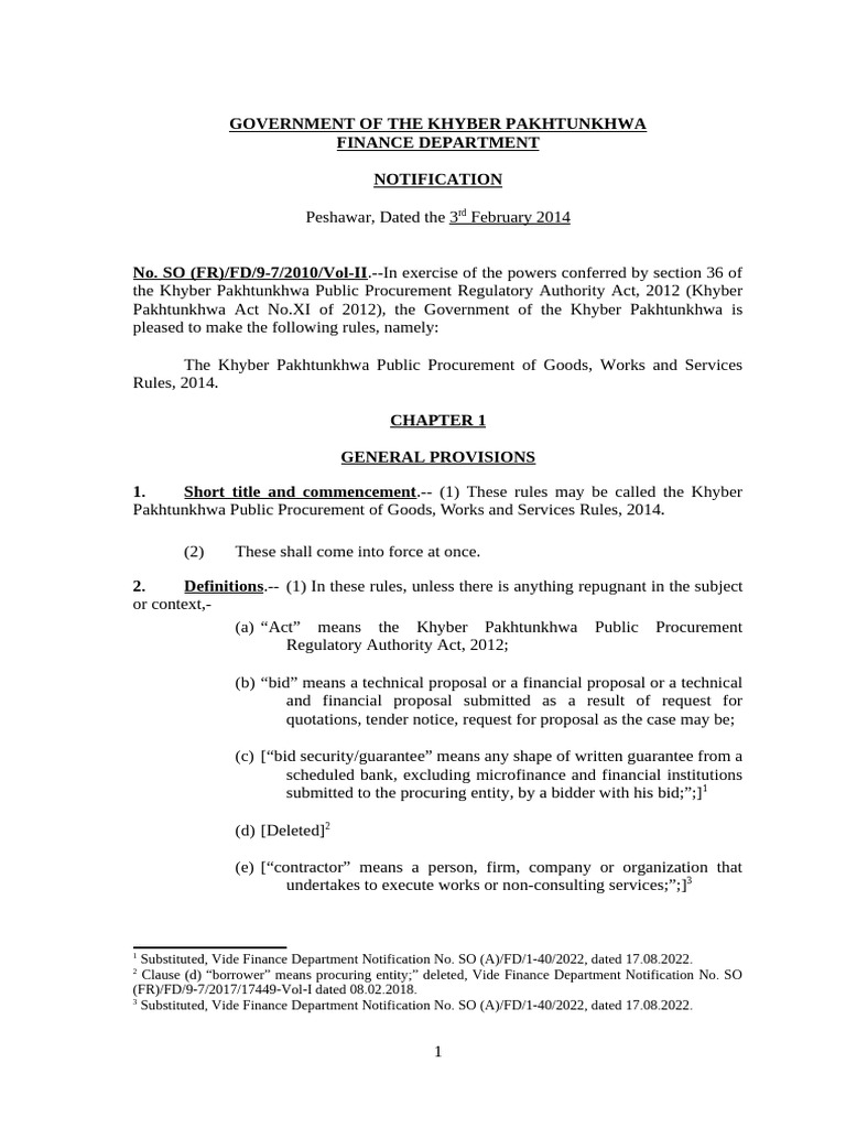 KPPRA Rules pakistan | PDF | Procurement | Specification (Technical Standard)