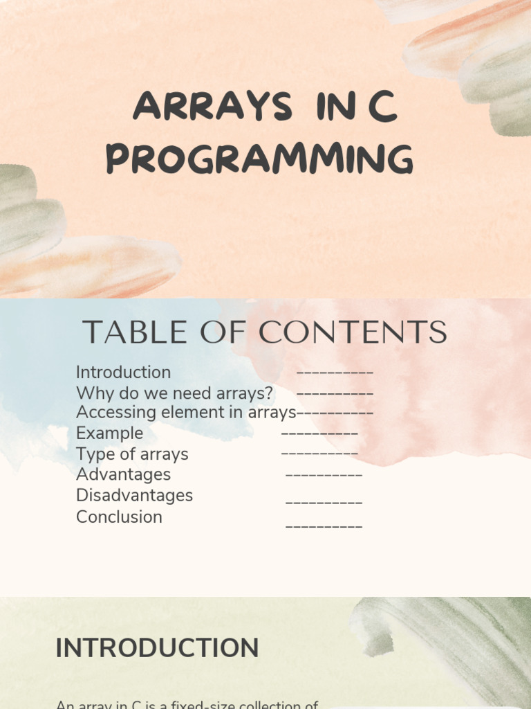 ARRAYS in C Programming | PDF | Computer Engineering | Computer Science