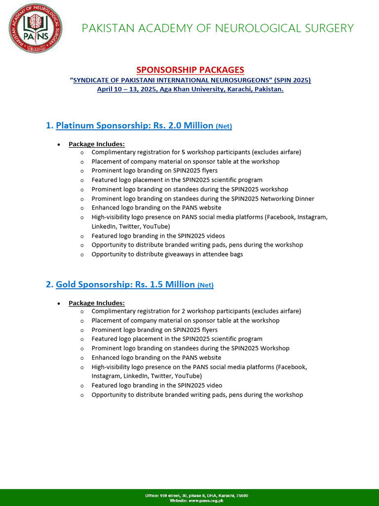 SPIN2025 Sponsorship Proposal | PDF | Social Network | Computer ...