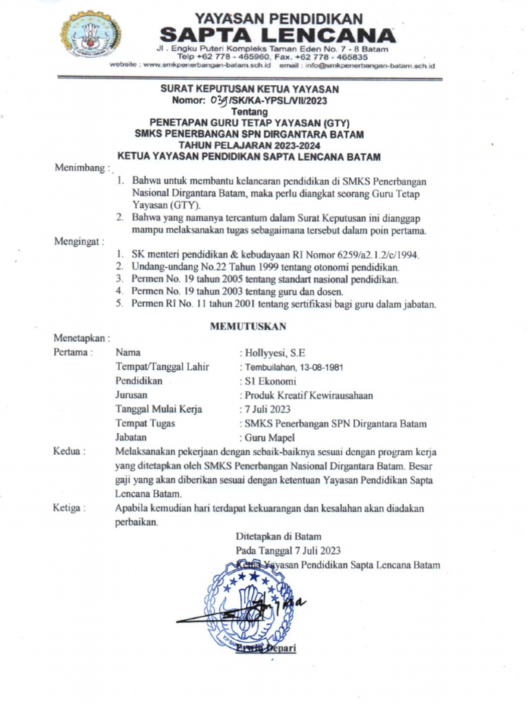 SK GTY Hollyyesi 2023-2024 | PDF