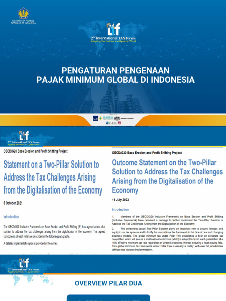 SLIDE PRESENTASI - Pengaturan Pengenaan GMT (Global Minimum Tax) Di ...