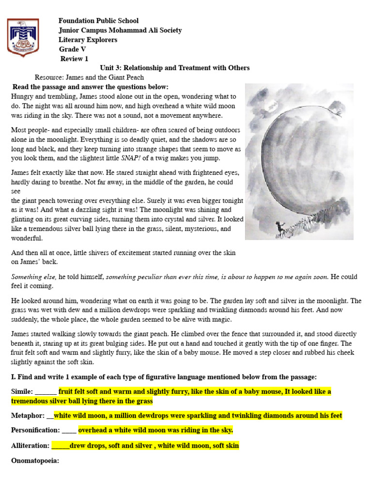 2-LE -Grade 5 Review 1 Ans Key - Google Docs | PDF