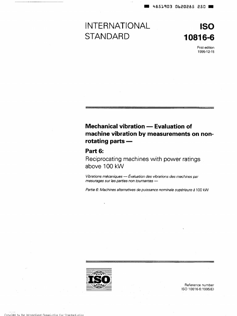 6.international Standard Iso 10816 | PDF