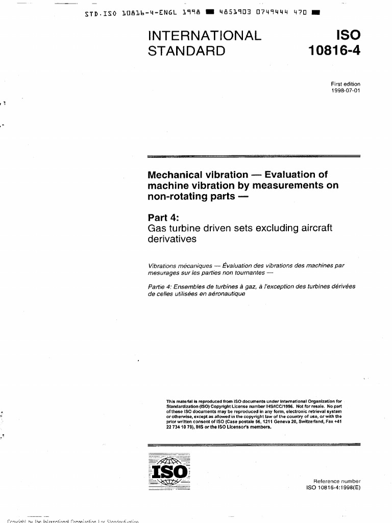 4.international Standard Iso 10816 | PDF