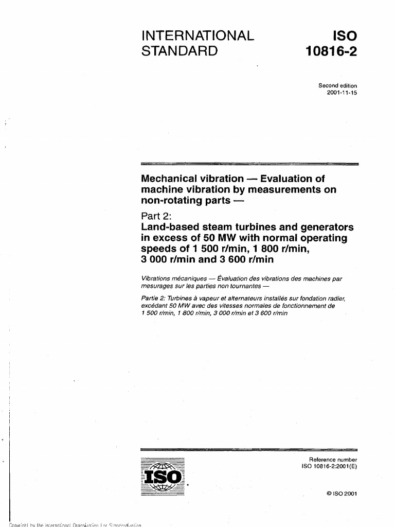 2.international Standard Iso 10816 | PDF
