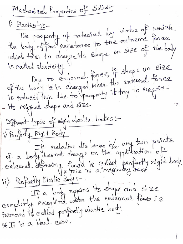 Elasticity Note (English) | PDF