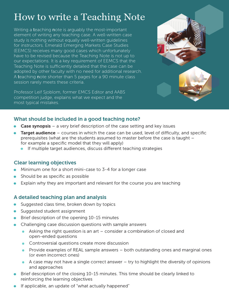 Guide Writing Teaching Note | PDF | Learning | Human Communication