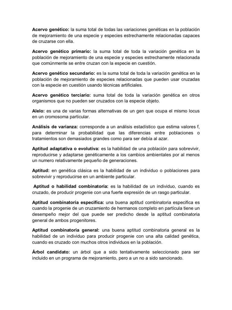 Acervo Genético | PDF | Gene | Genética