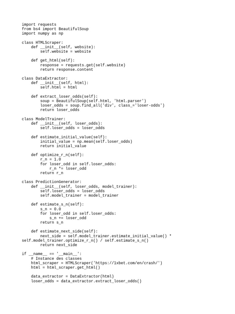 Crash Games Prediction - Py | PDF