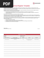 Hazardous Chemical Register Template | PDF | Dangerous Goods | Materials