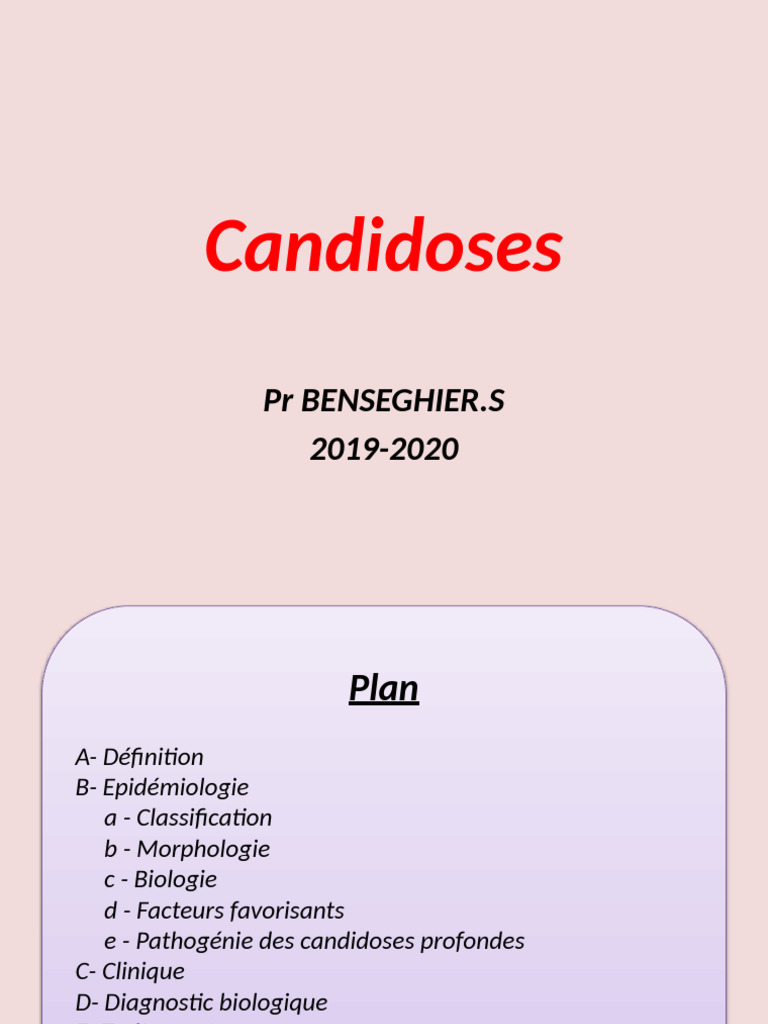 Comprendre les candidoses : définition et traitement | PDF | Candidose ...