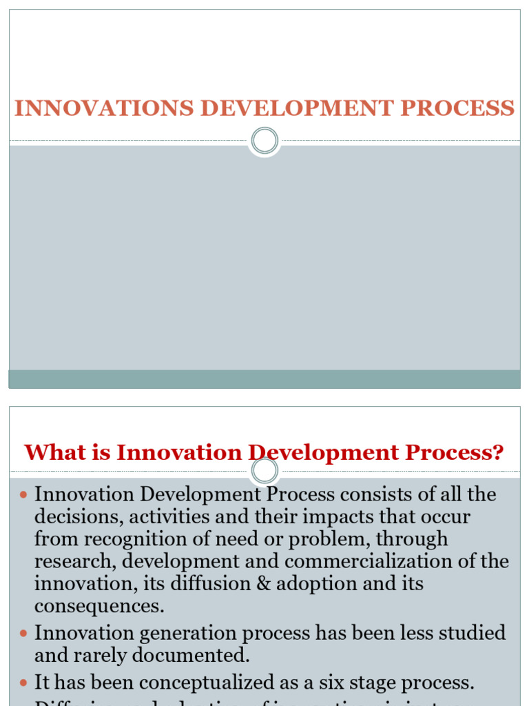 Innovation Generation Process - 7 | PDF