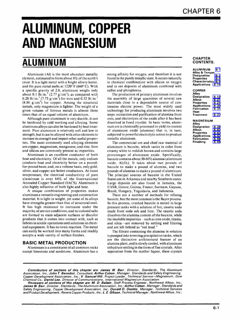 Chap06 | PDF | Aluminium | Metals