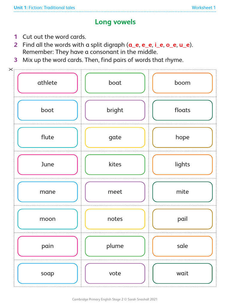 Split Diagraphs & Rhyming Sheet | PDF | Orthography | Languages