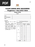 Uasa Sains - Tingkatan - 1 - Uasa - 2024 Set 1 | PDF